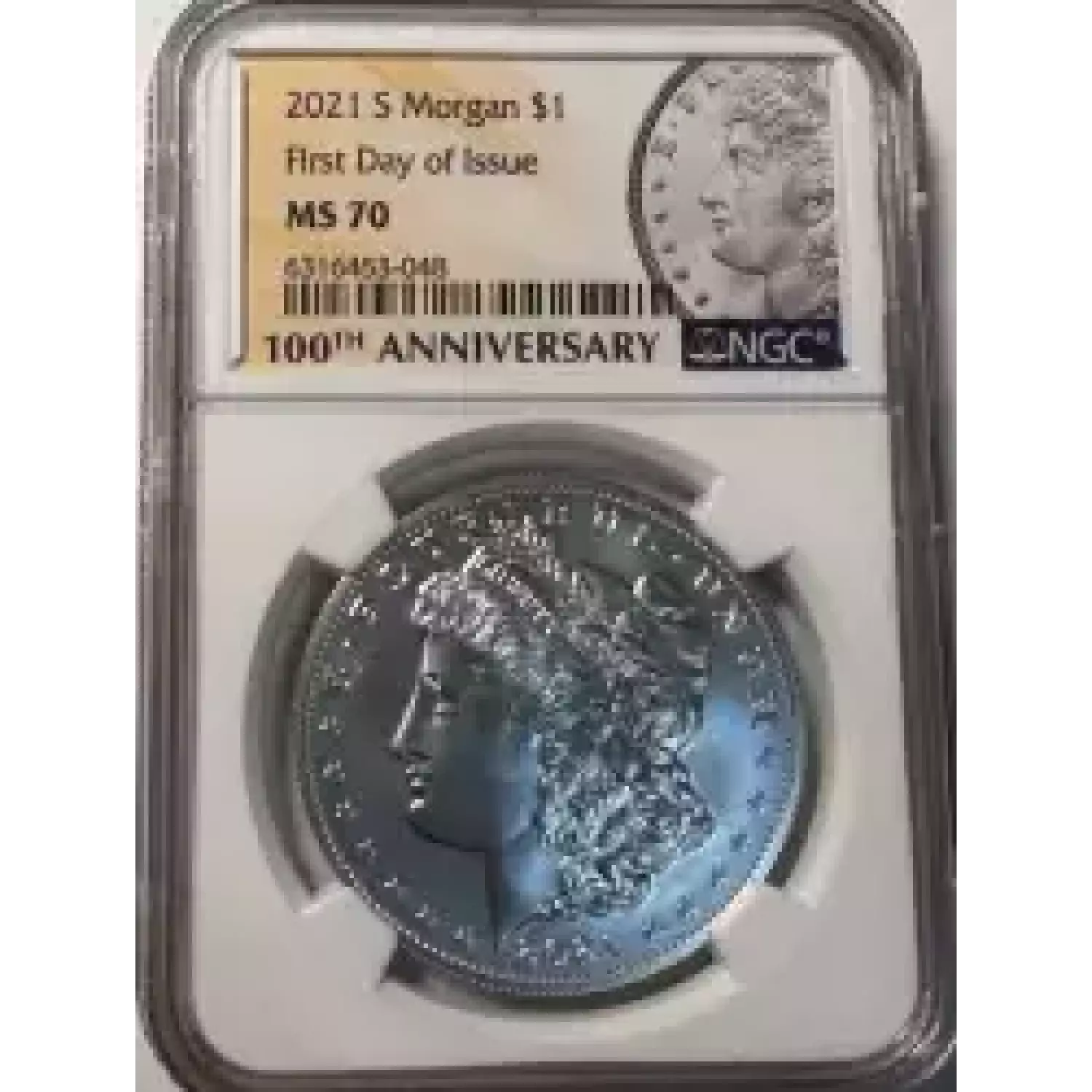 2021 Morgan Silver Dollar NGC MS-70 S First Day of Issue - Bob Paul ...