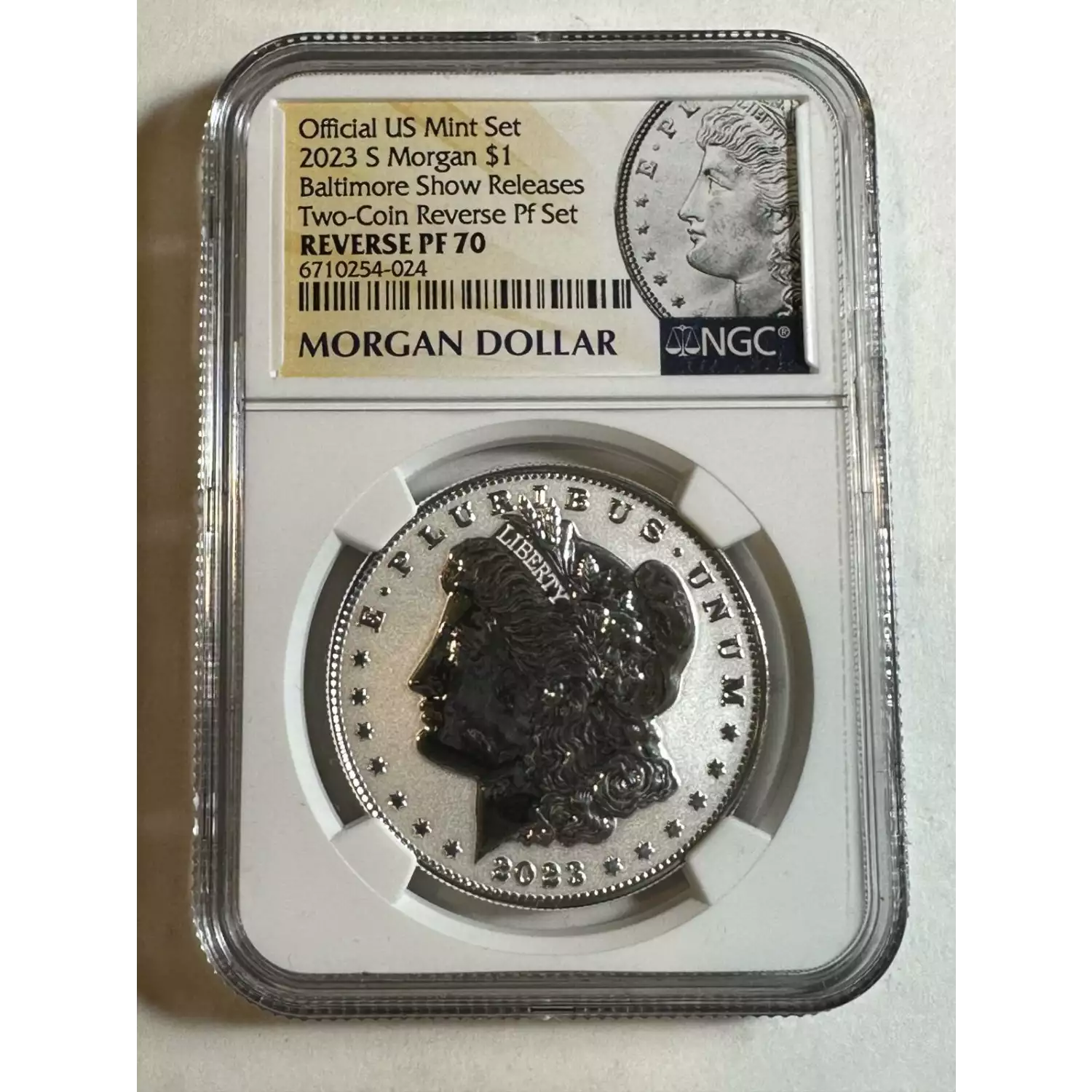 2023 Morgan Silver Dollar NGC MS-70 S Baltimore Show Releases Two-Coin ...
