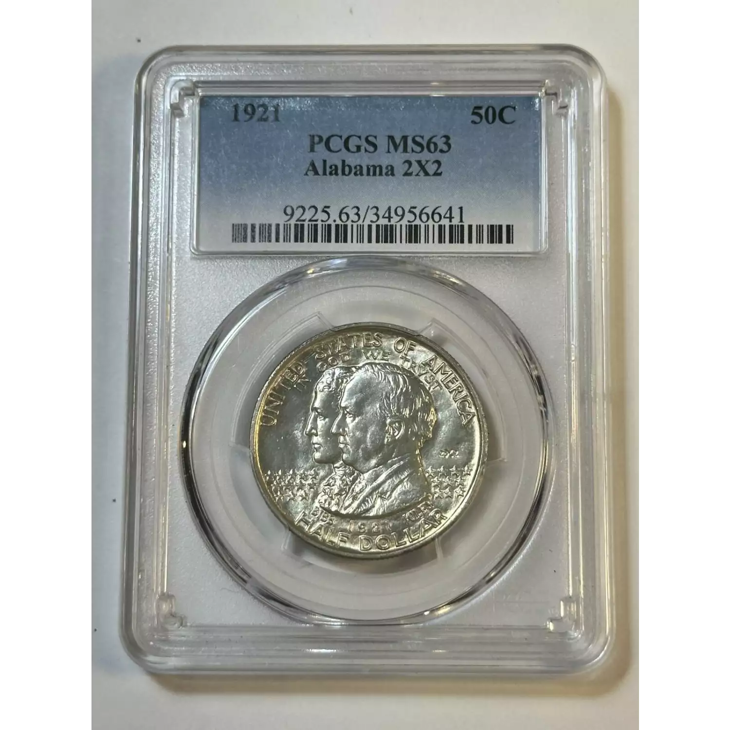 1921 Classic Commemorative Alabama Centennial PCGS MS-63 Alabama, 2X2 ...