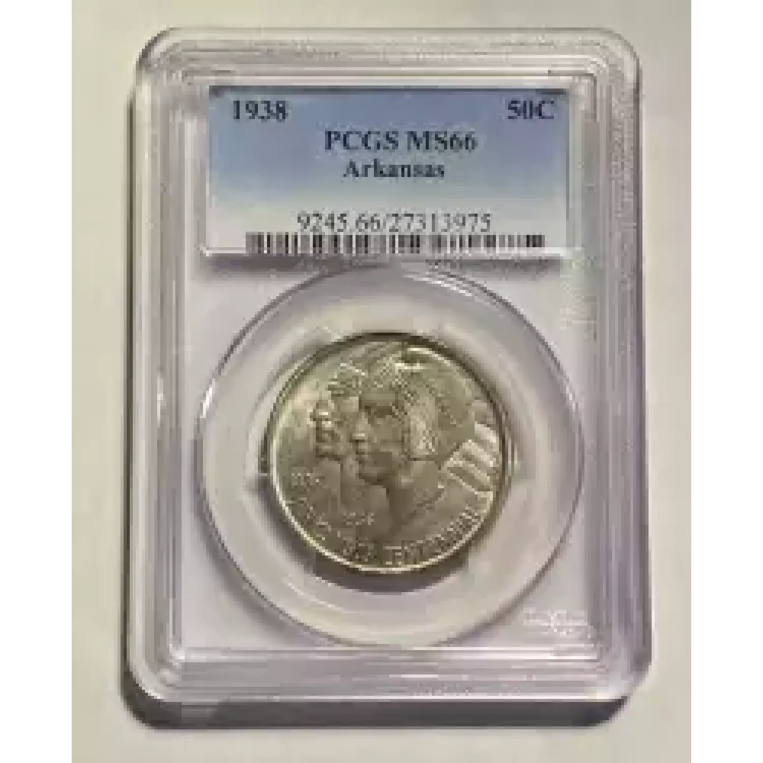 1938 Classic Commemorative Arkansas Centennial PCGS MS-66 Arkansas ...