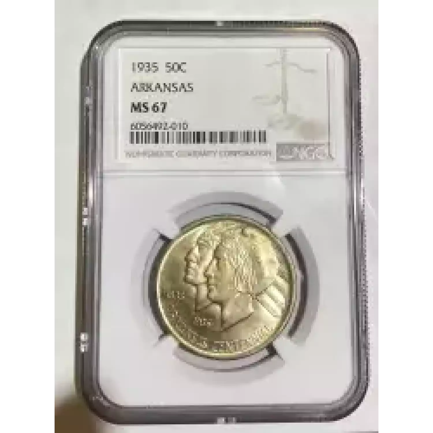 1935 Classic Commemorative Arkansas Centennial NGC MS-67 ARKANSAS - Bob ...