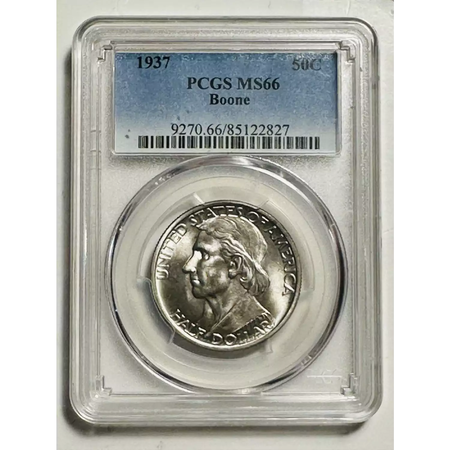 1937 Classic Commemorative Daniel Boone Bicentennial PCGS MS-66 Boone ...