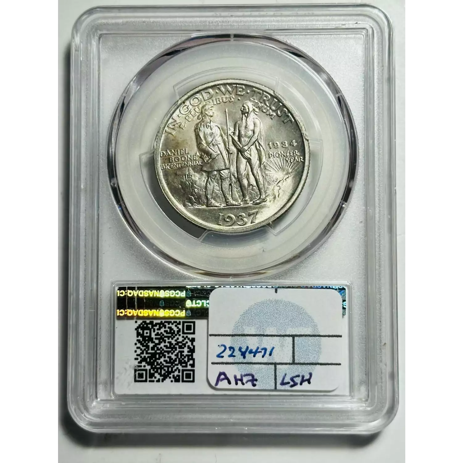 1937 Classic Commemorative Daniel Boone Bicentennial PCGS MS-66 Boone ...
