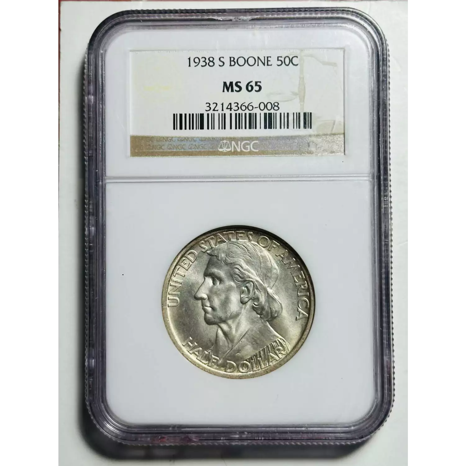 1938-S Classic Commemorative Daniel Boone Bicentennial NGC MS-65 BOONE - Bob Paul Rare Coins