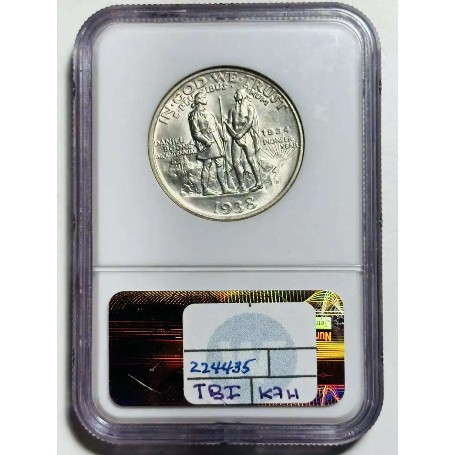 1938-S Classic Commemorative Daniel Boone Bicentennial NGC MS-65 BOONE ...