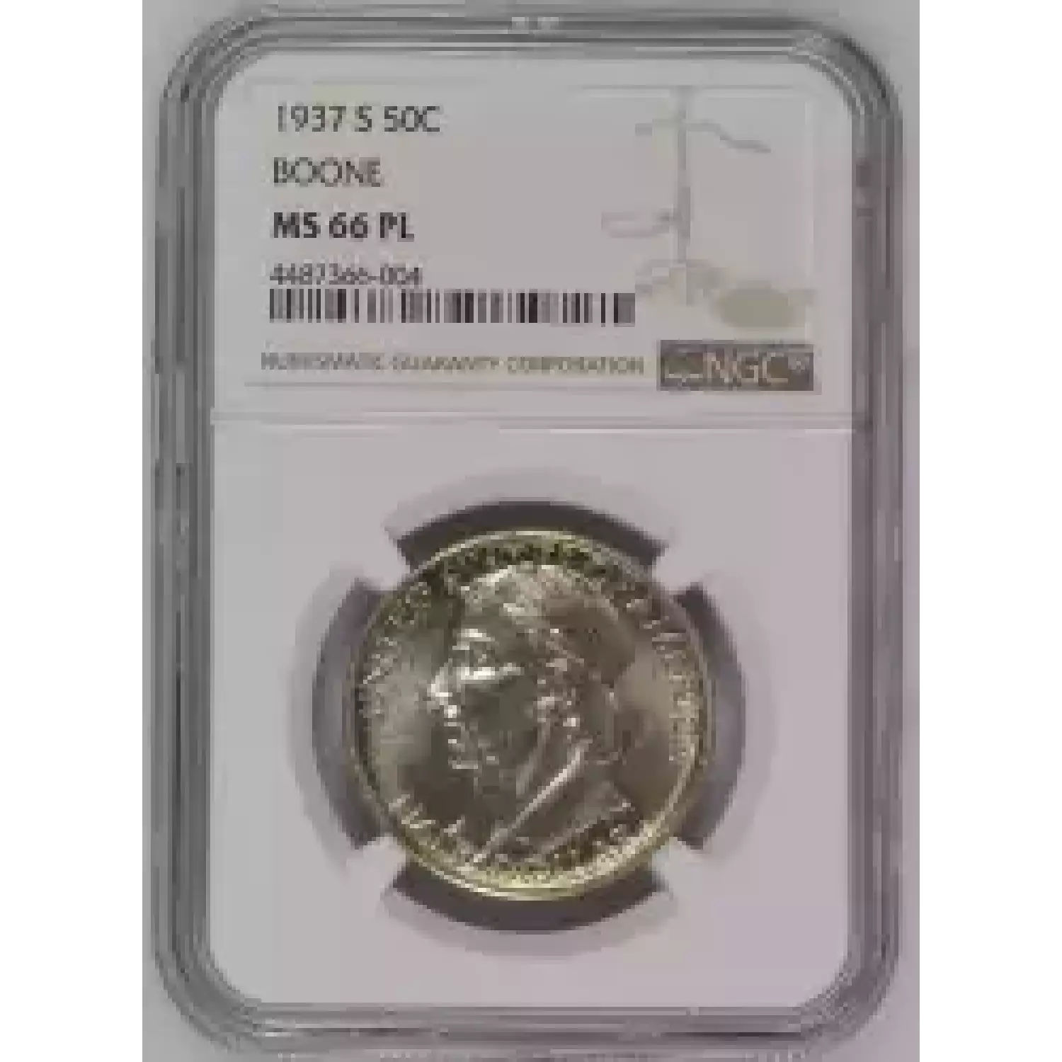 1937-S Classic Commemorative Daniel Boone Bicentennial NGC MS-66 PL BOONE - Bob Paul Rare Coins