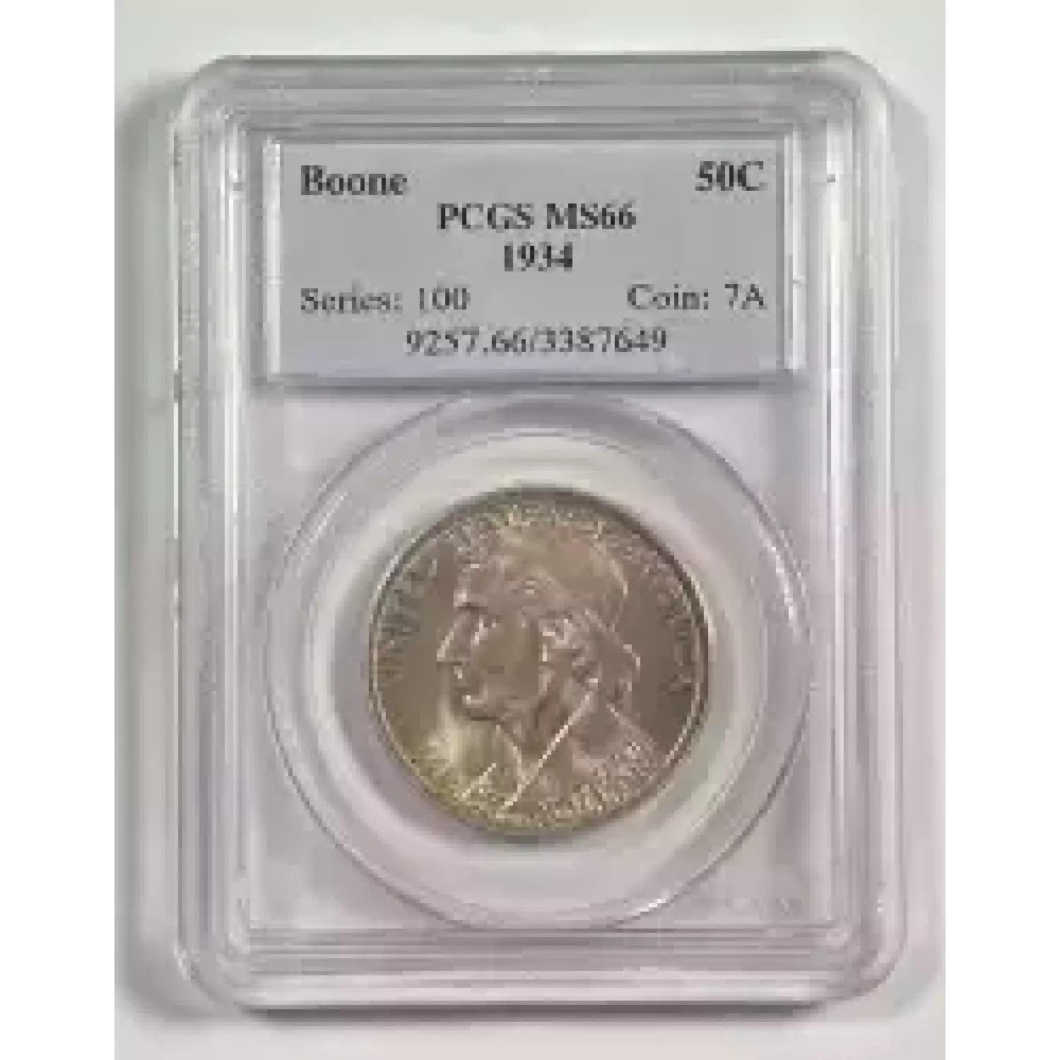 1934 Classic Commemorative Daniel Boone Bicentennial PCGS MS-66 Boone ...