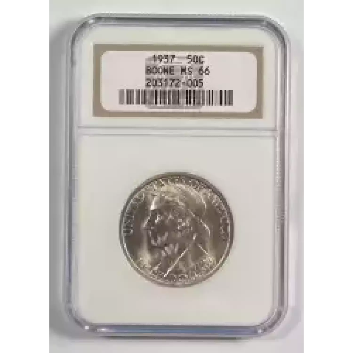 1937 Classic Commemorative Daniel Boone Bicentennial NGC MS-66 BOONE - Bob Paul Rare Coins