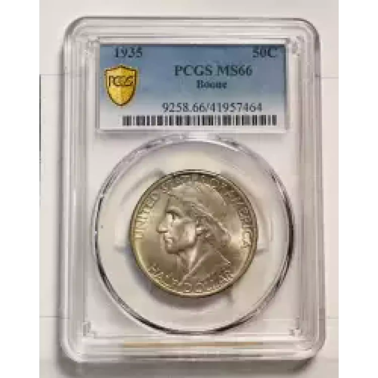 1935 Classic Commemorative Daniel Boone Bicentennial PCGS MS-66 Boone ...