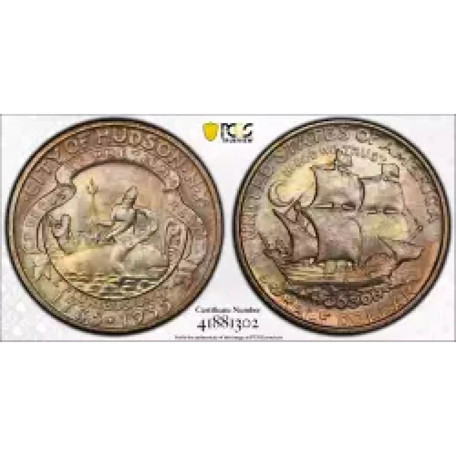 1935 Classic Commemorative Hudson, New York, Sesquicentennial PCGS MS ...