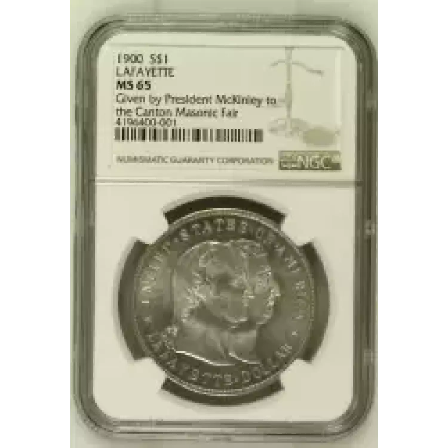 1900 Lafayette Dollar NGC MS-65 LAFAYETTE - Bob Paul Rare Coins