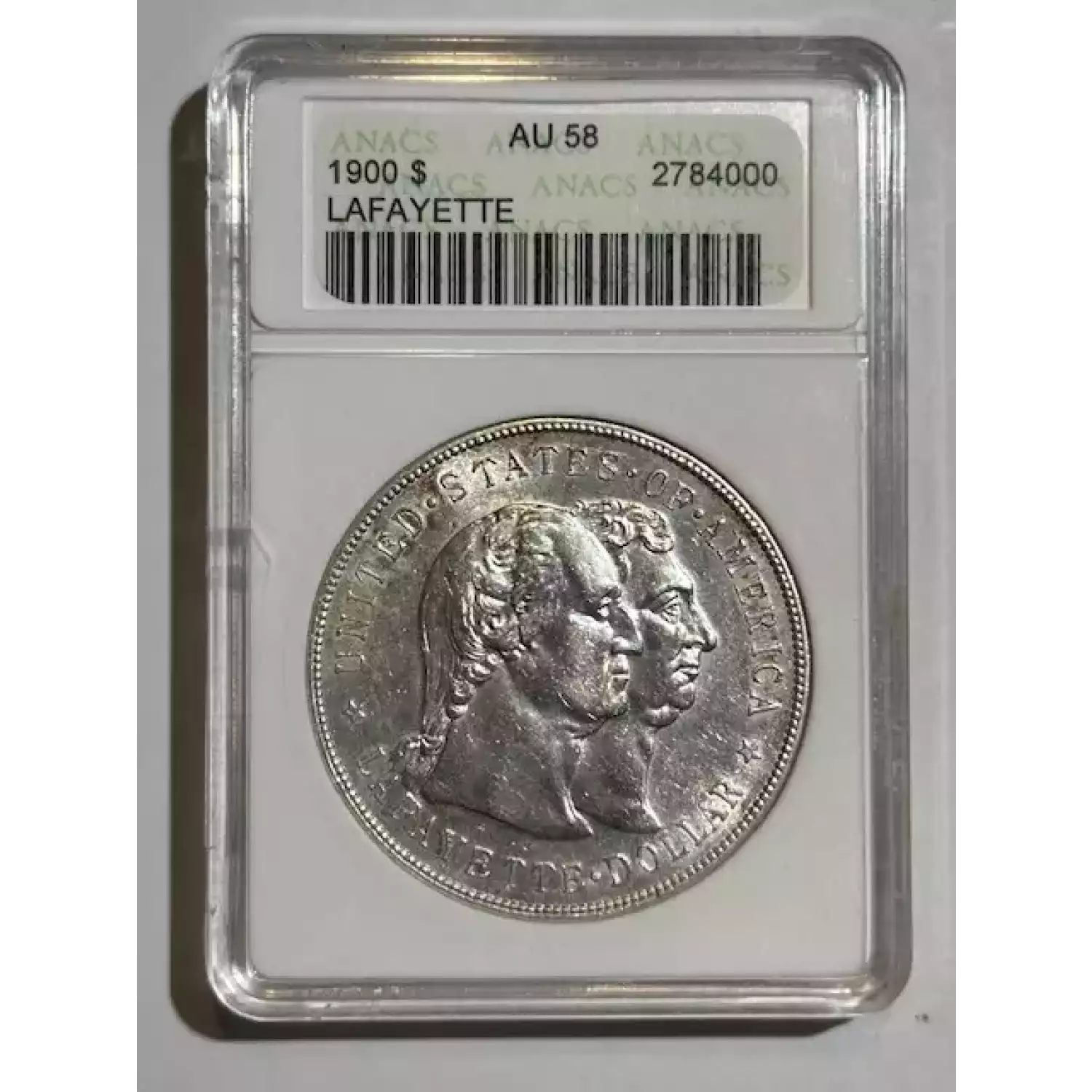 1900 Lafayette Dollar ANACS AU-58 - Bob Paul Rare Coins