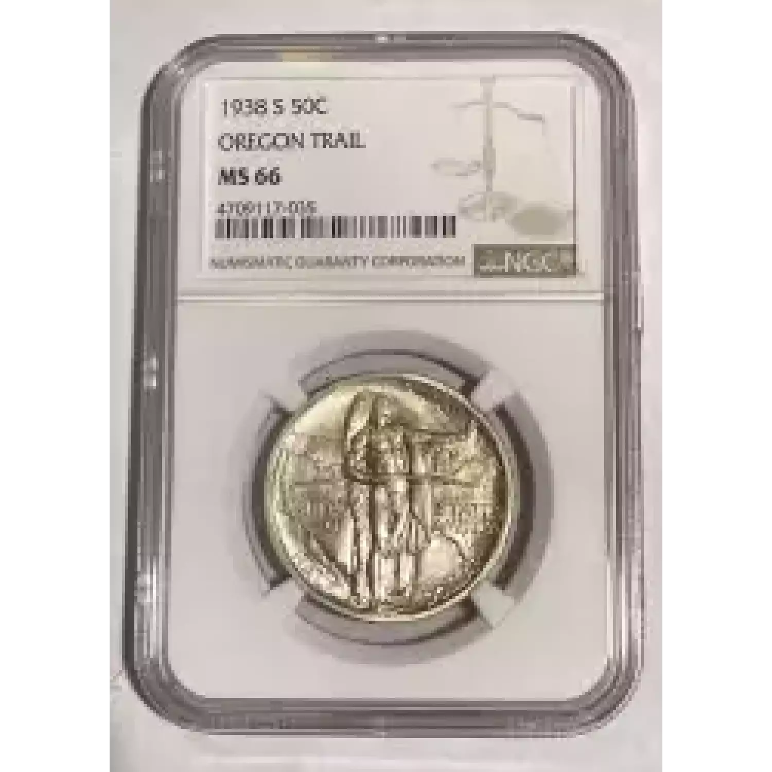 1938-S Classic Commemorative Oregon Trail Memorial NGC MS-66 OREGON TRAIL - Bob Paul Rare Coins