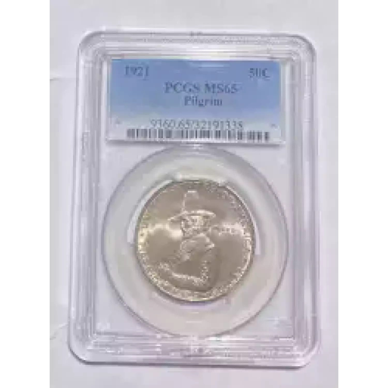 1921 Classic Commemorative Pilgrim Tercentenary PCGS MS-65 Pilgrim ...