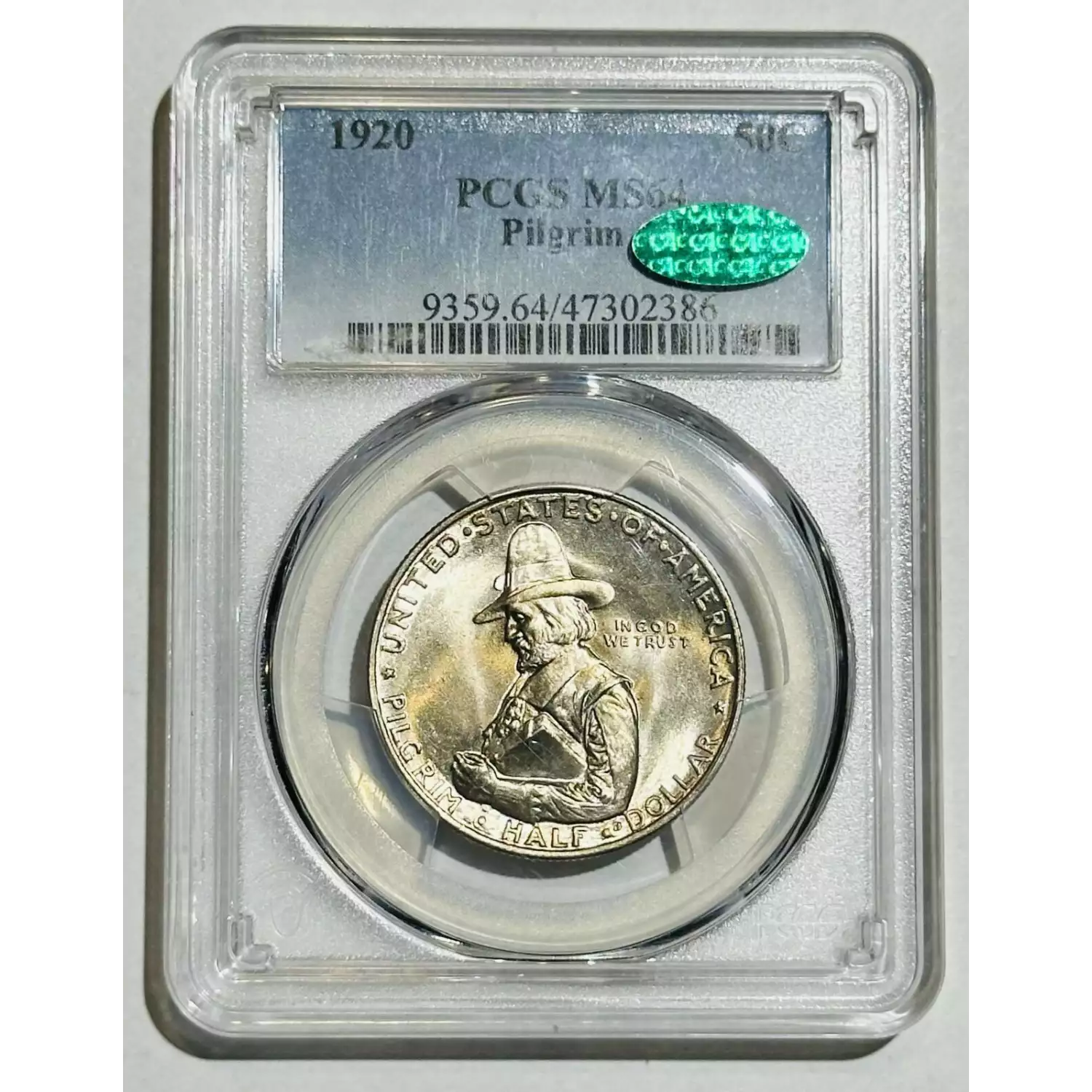 1920 Classic Commemorative Pilgrim Tercentenary PCGS MS-64 Pilgrim CAC ...