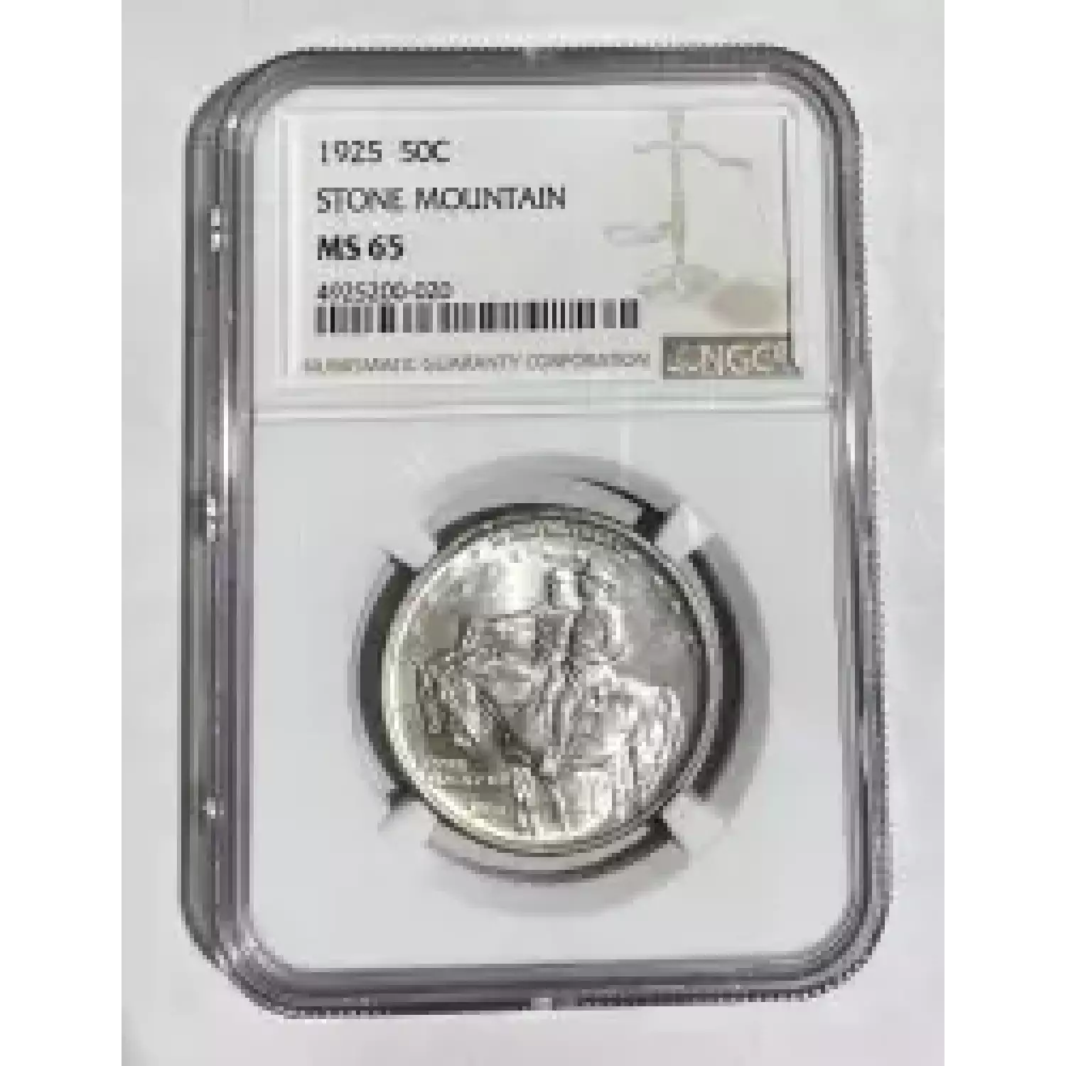 1925 Classic Commemorative Stone Mountain Memorial NGC MS-65 STONE MOUNTAIN - Bob Paul Rare Coins