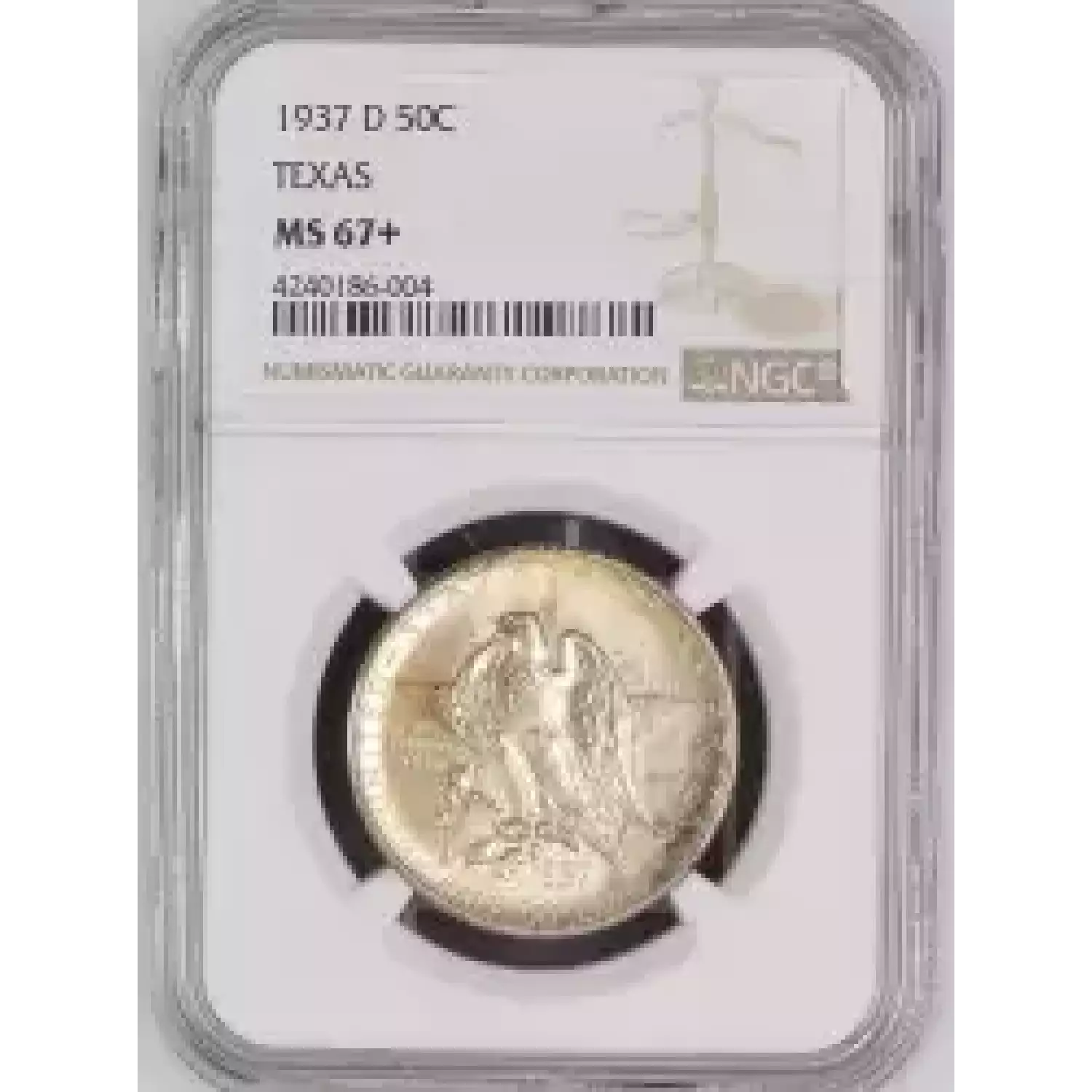 1937-D Classic Commemorative Texas Independence Centennial NGC MS-67 ...