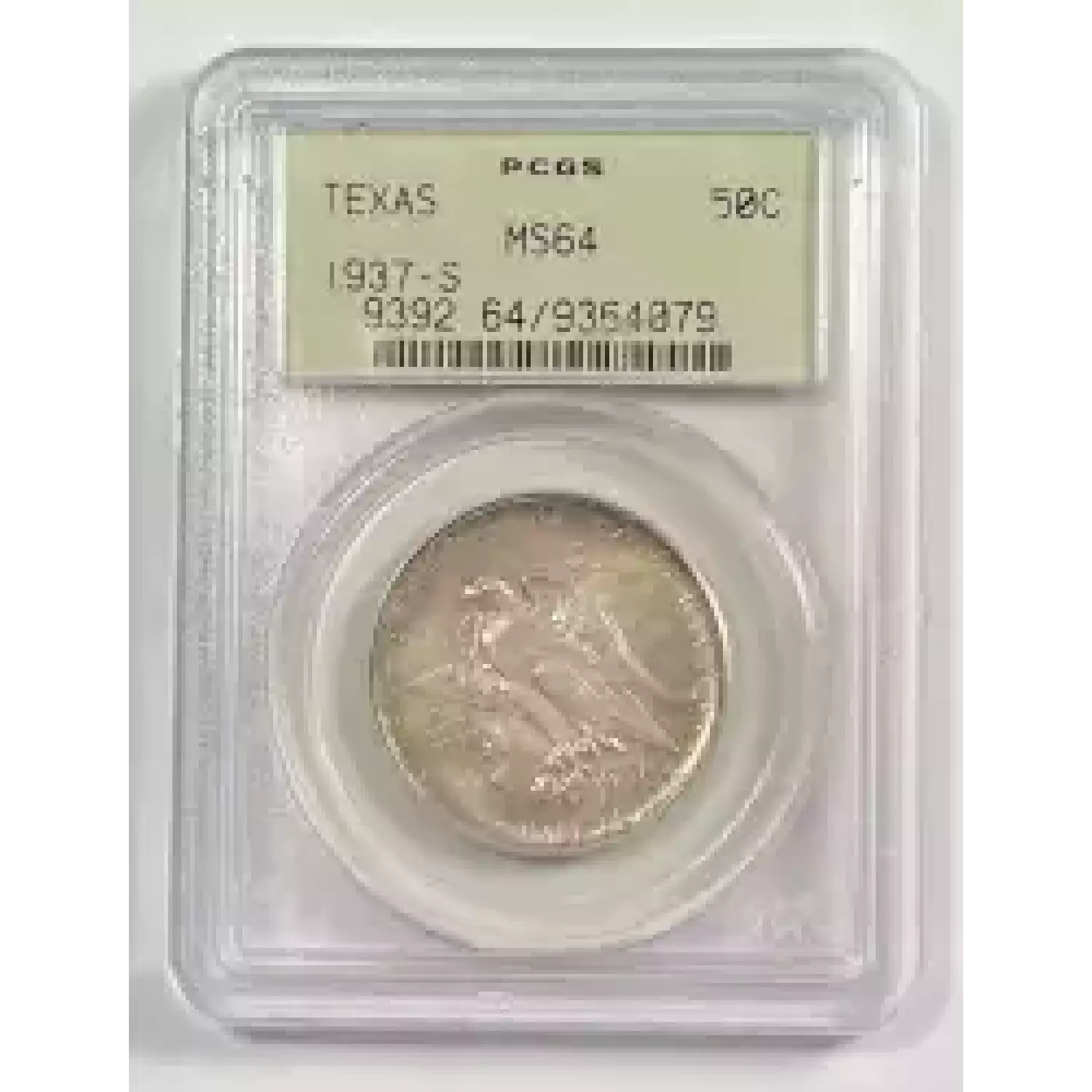1937-S Classic Commemorative Texas Independence Centennial PCGS MS-64 ...
