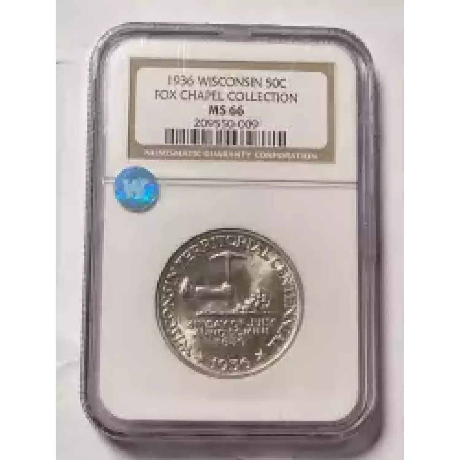 1936 Classic Commemorative Wisconsin Territorial Centennial NGC MS-66 ...