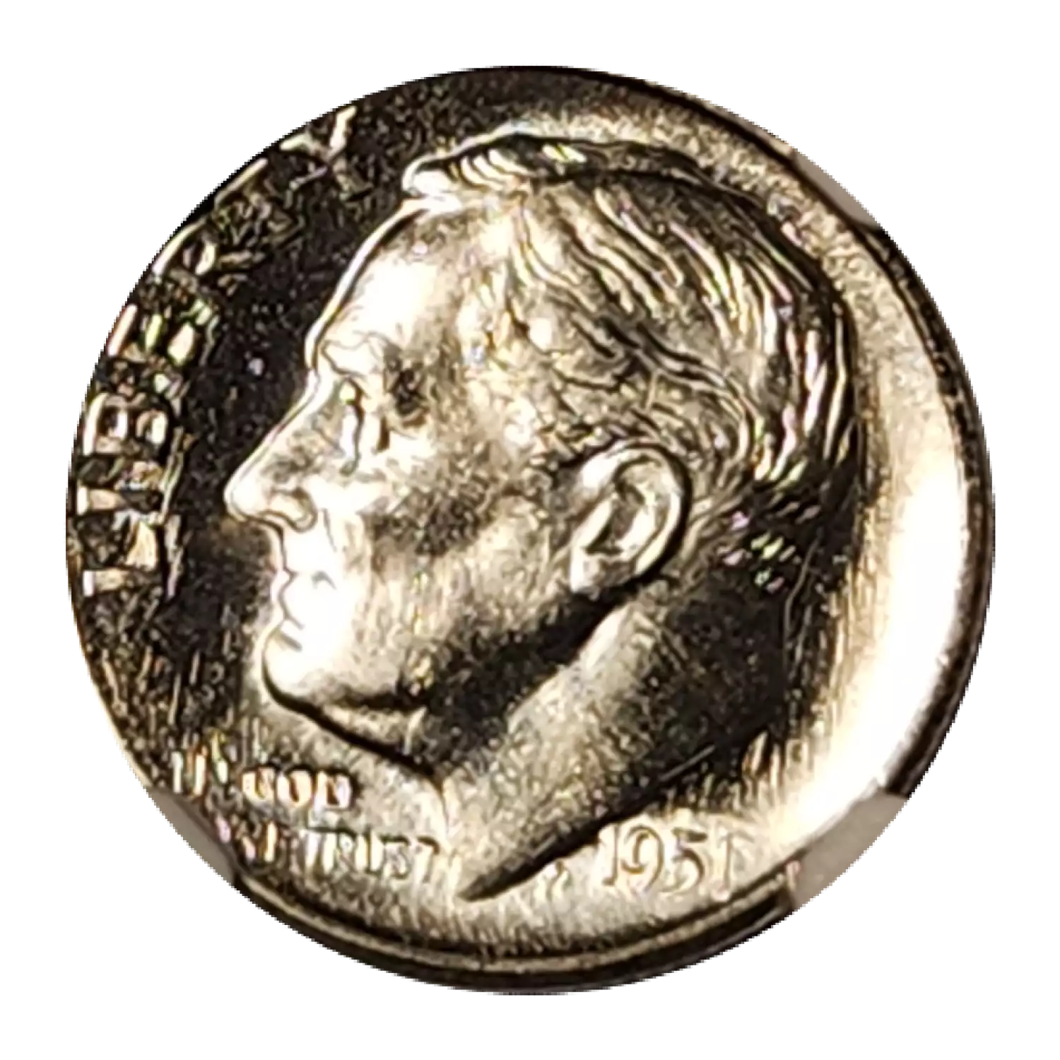 1951-S Dimes Roosevelt NGC MS-66 FT PL- TOP POP - Bob Paul Rare Coins