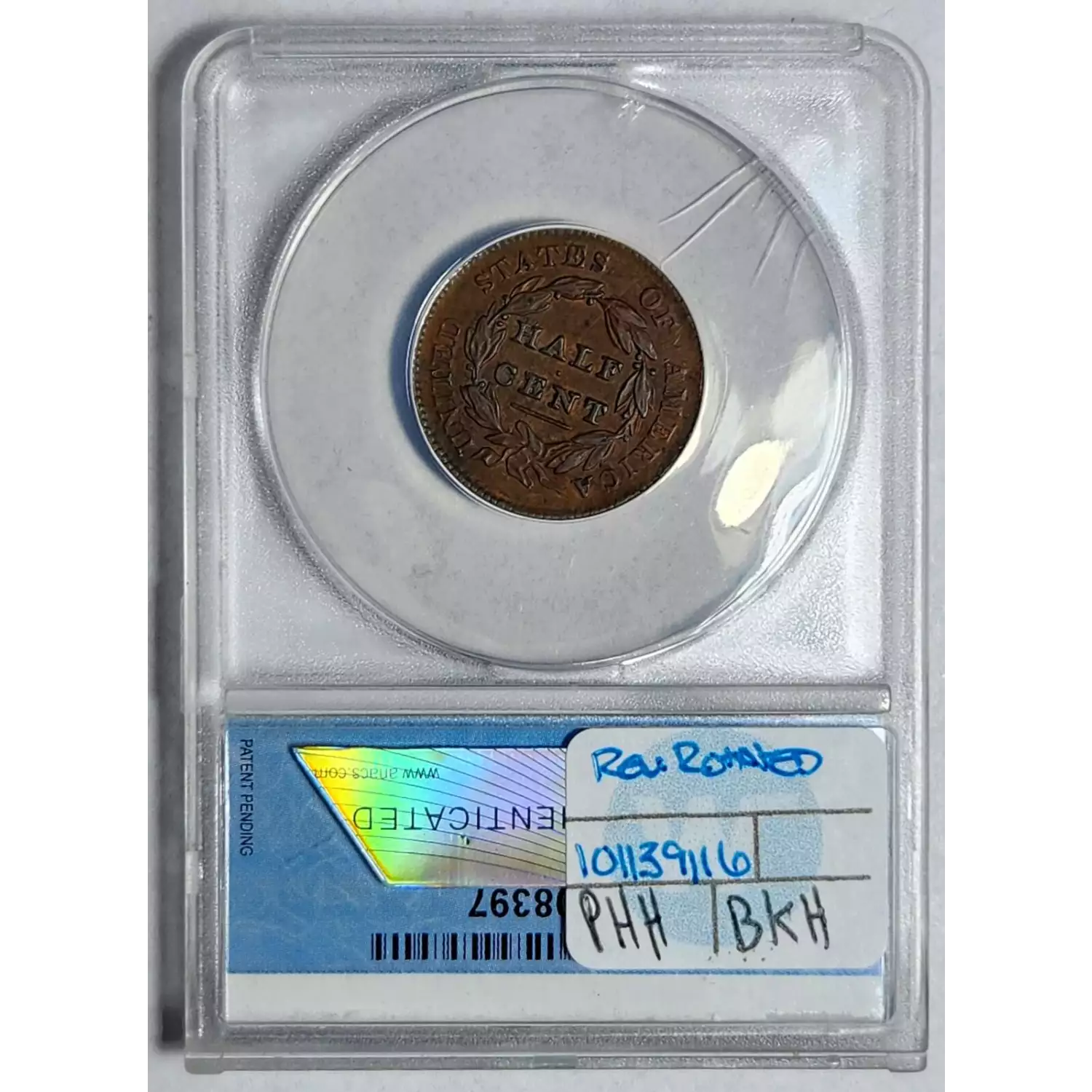 1829 Half Cent Classic Head ANACS XF-40 - Bob Paul Rare Coins