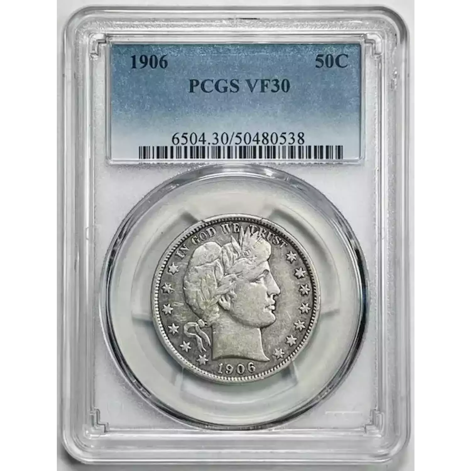 1906 Barber Half Dollar PCGS VF-30 - Bob Paul Rare Coins