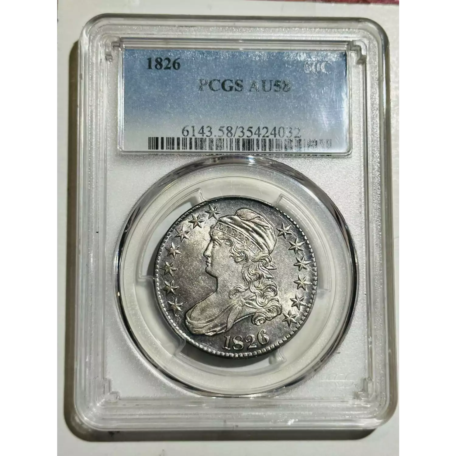 1826 Capped Bust Half Dollars PCGS AU-58 - Bob Paul Rare Coins