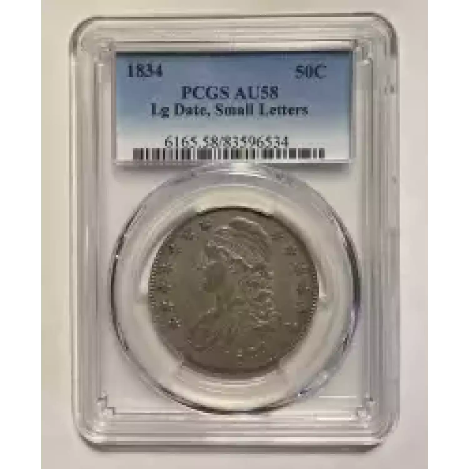 1834 PCGS AU-58 Large Date, Small Letters Capped Bust Half Dollars - Bob Paul Rare Coins