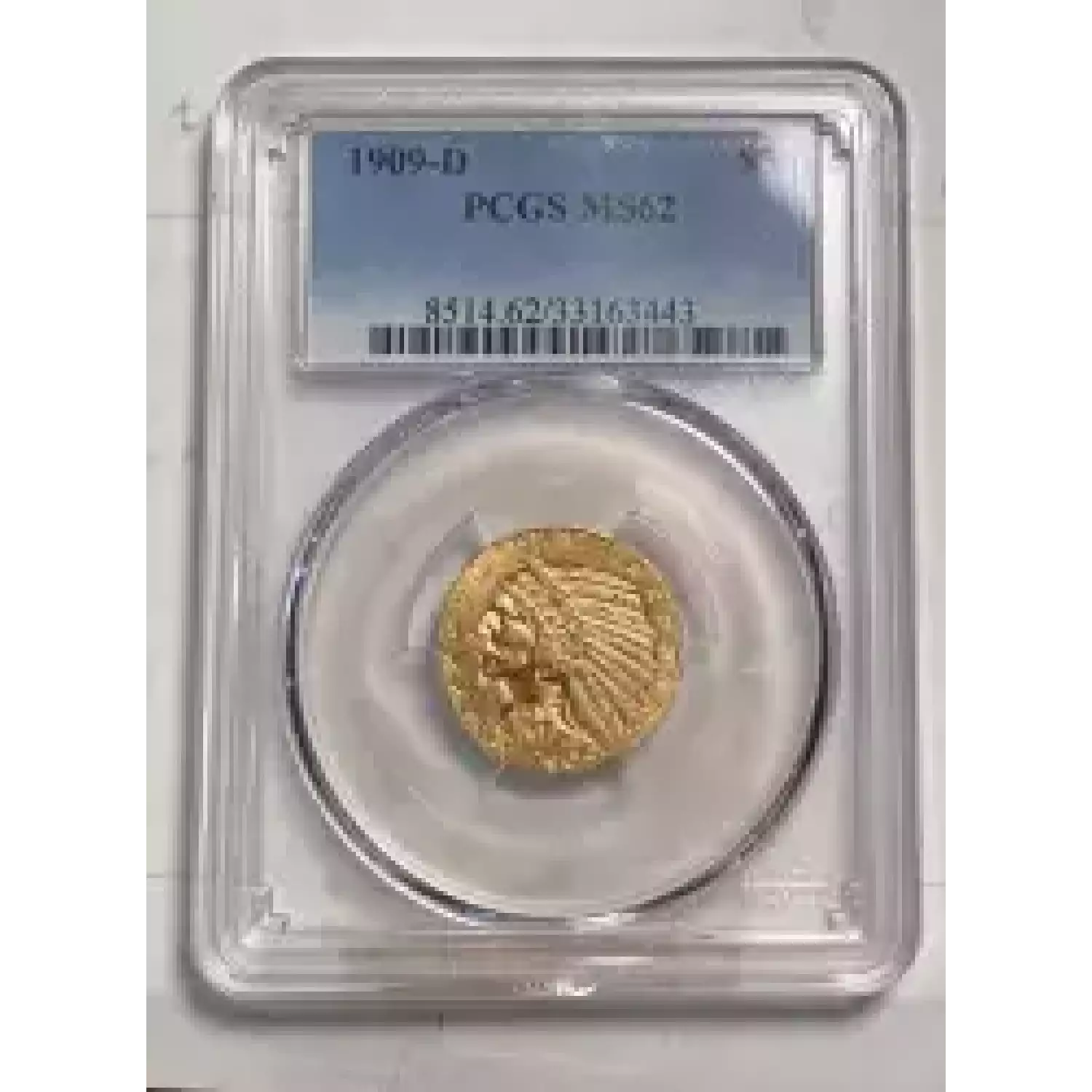 1909-D Gold Half Eagles $5 Indian Head PCGS MS-62 - Bob Paul Rare Coins