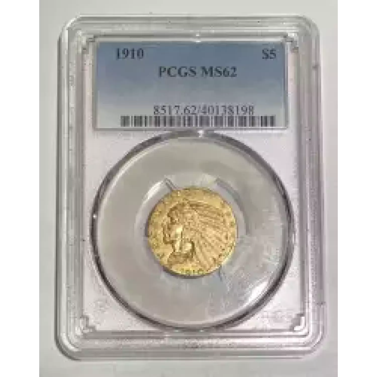1910 Gold Half Eagles $5 Indian Head PCGS MS-62 - Bob Paul Rare Coins