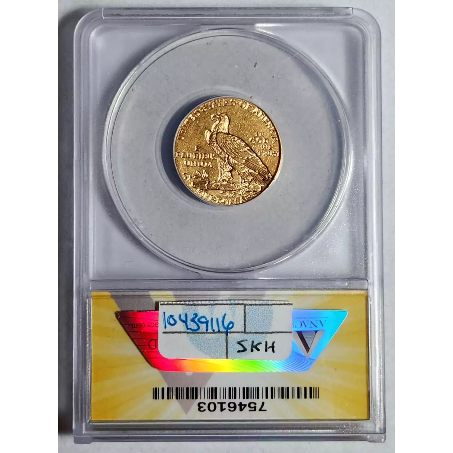 1909-D Gold Half Eagles $5 Indian Head ANACS AU-53 - Bob Paul Rare Coins