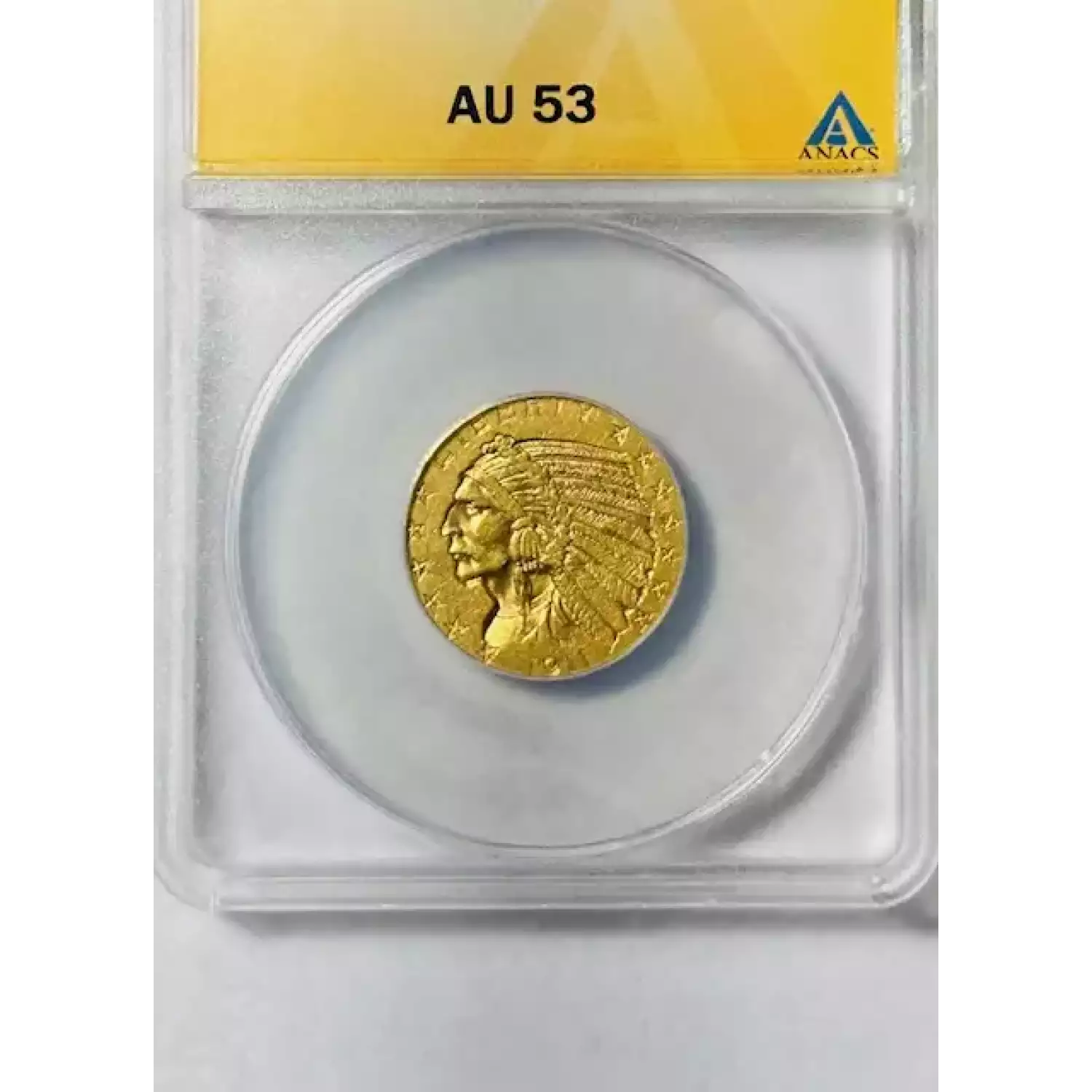 1911-D Gold Half Eagles $5 Indian Head ANACS AU-53 - Bob Paul Rare Coins