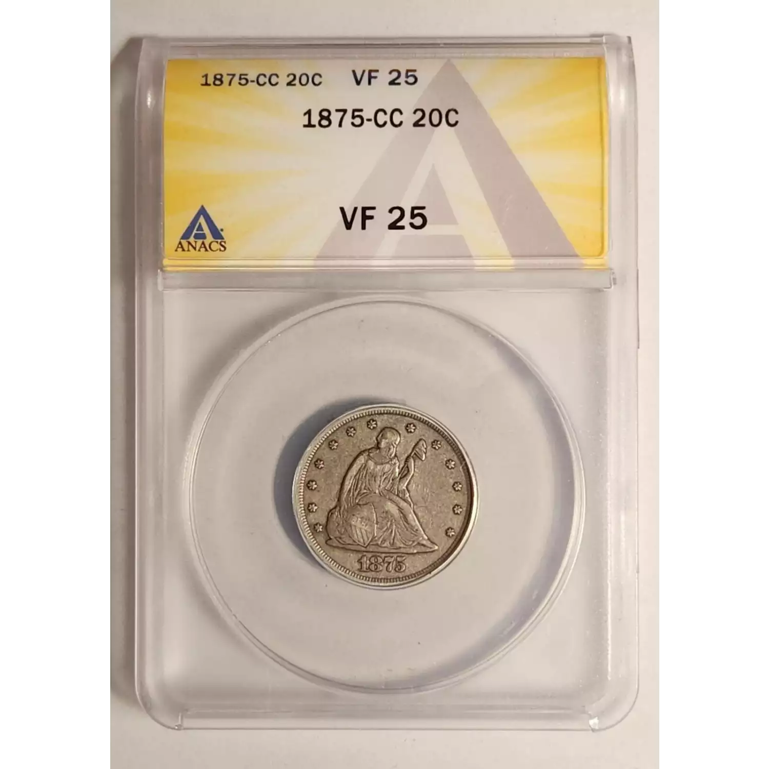 1875-CC Seated Liberty Quarter ANACS VF-25 - Bob Paul Rare Coins