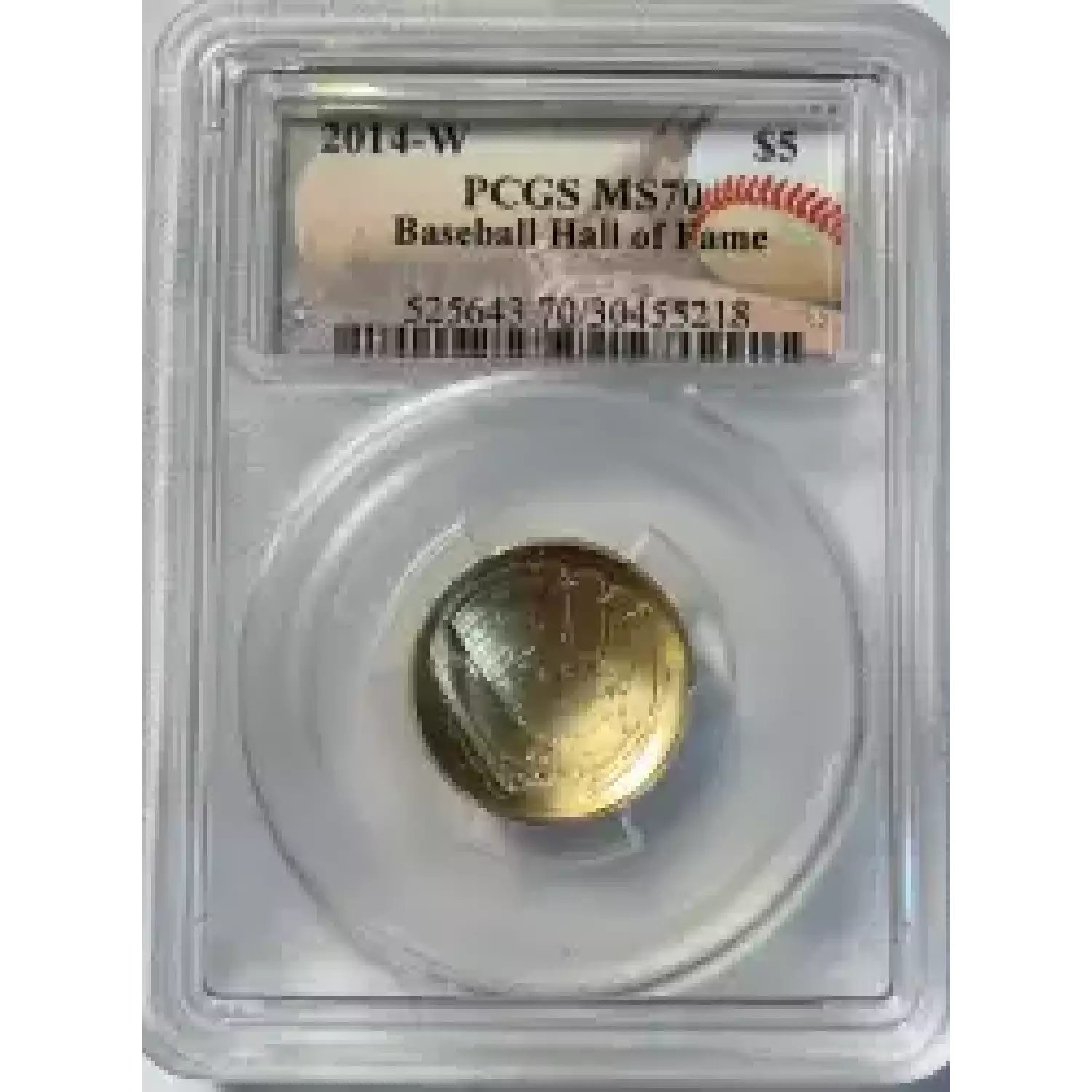 2014-W Modern Commemorative National Baseball Hall of Fame PCGS MS-70 ...
