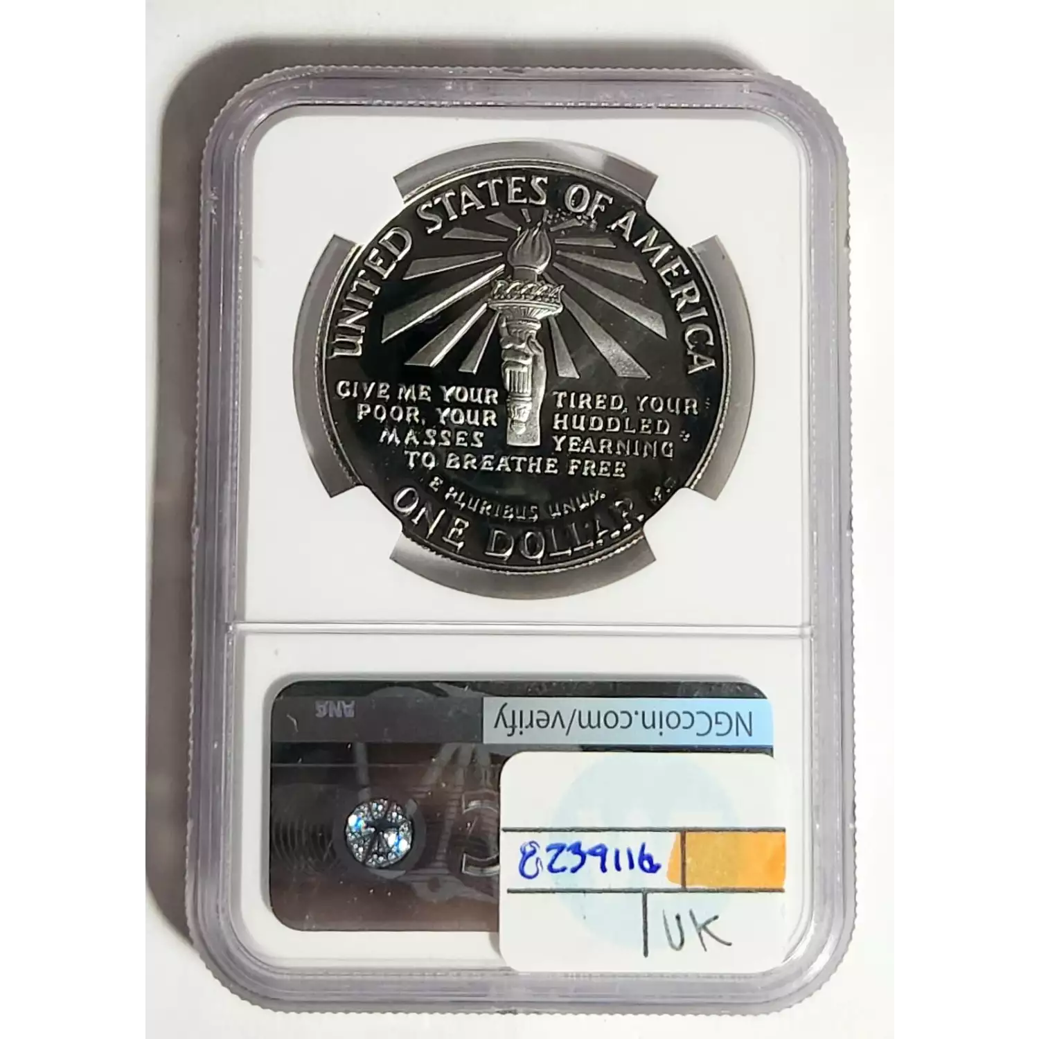 1986-S Modern Commemorative Statue of Liberty Centennial NGC PF-70 ...