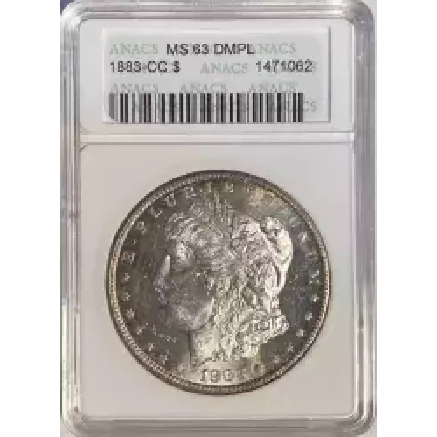 1883-CC Morgan Silver Dollar ANACS MS-63 DMPL - Bob Paul Rare Coins