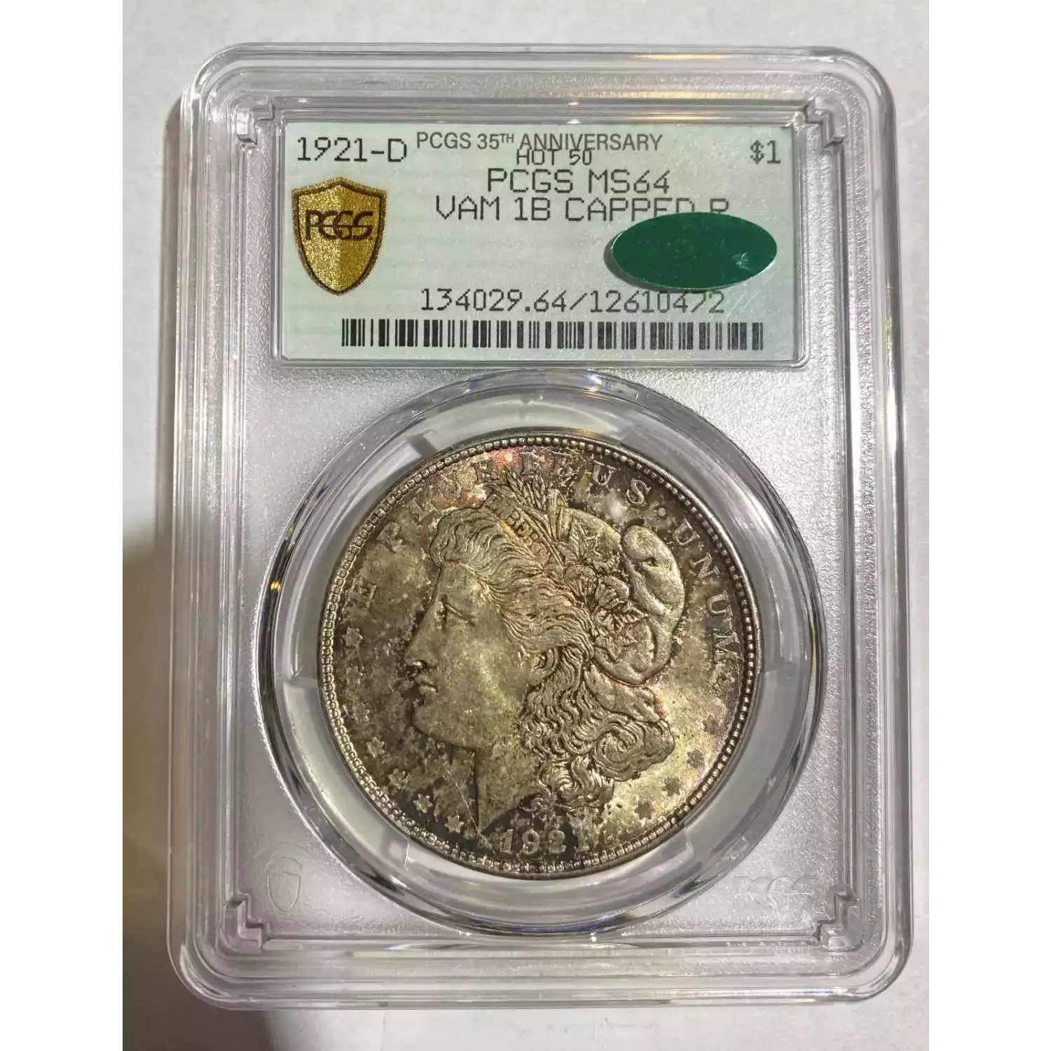 1921-D Morgan Silver Dollar PCGS MS-64 VAM 1B - CAC - Hot 50 CAC - Bob Paul Rare Coins