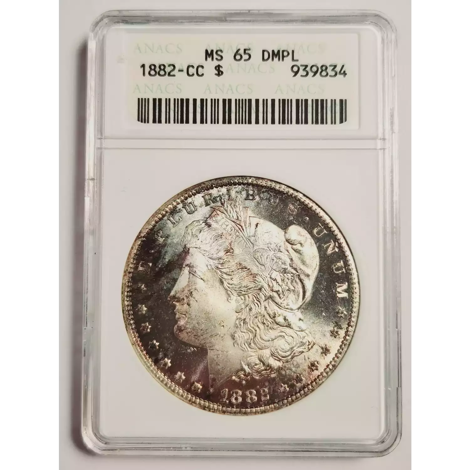 1882-CC Morgan Silver Dollar ANACS MS-65 DMPL - Bob Paul Rare Coins