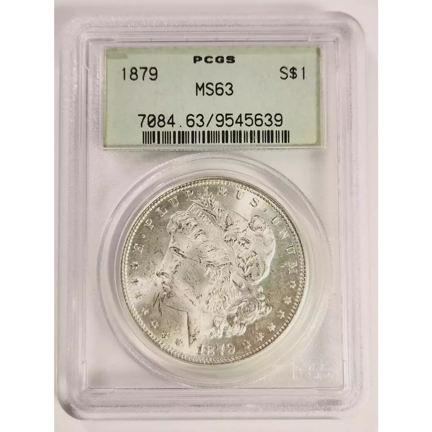 1879 Morgan Silver Dollar PCGS MS-63 OLD GREEN HOLDER - OGH - Bob Paul Rare Coins