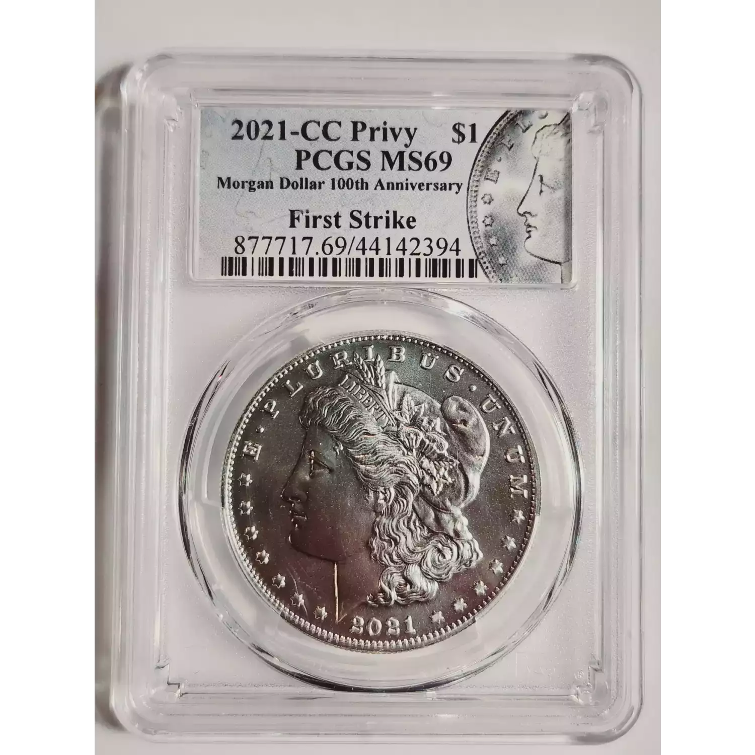 2021-CC Morgan Silver Dollar PCGS MS-69 FIRST STRIKE - MORGAN DOLLAR ...