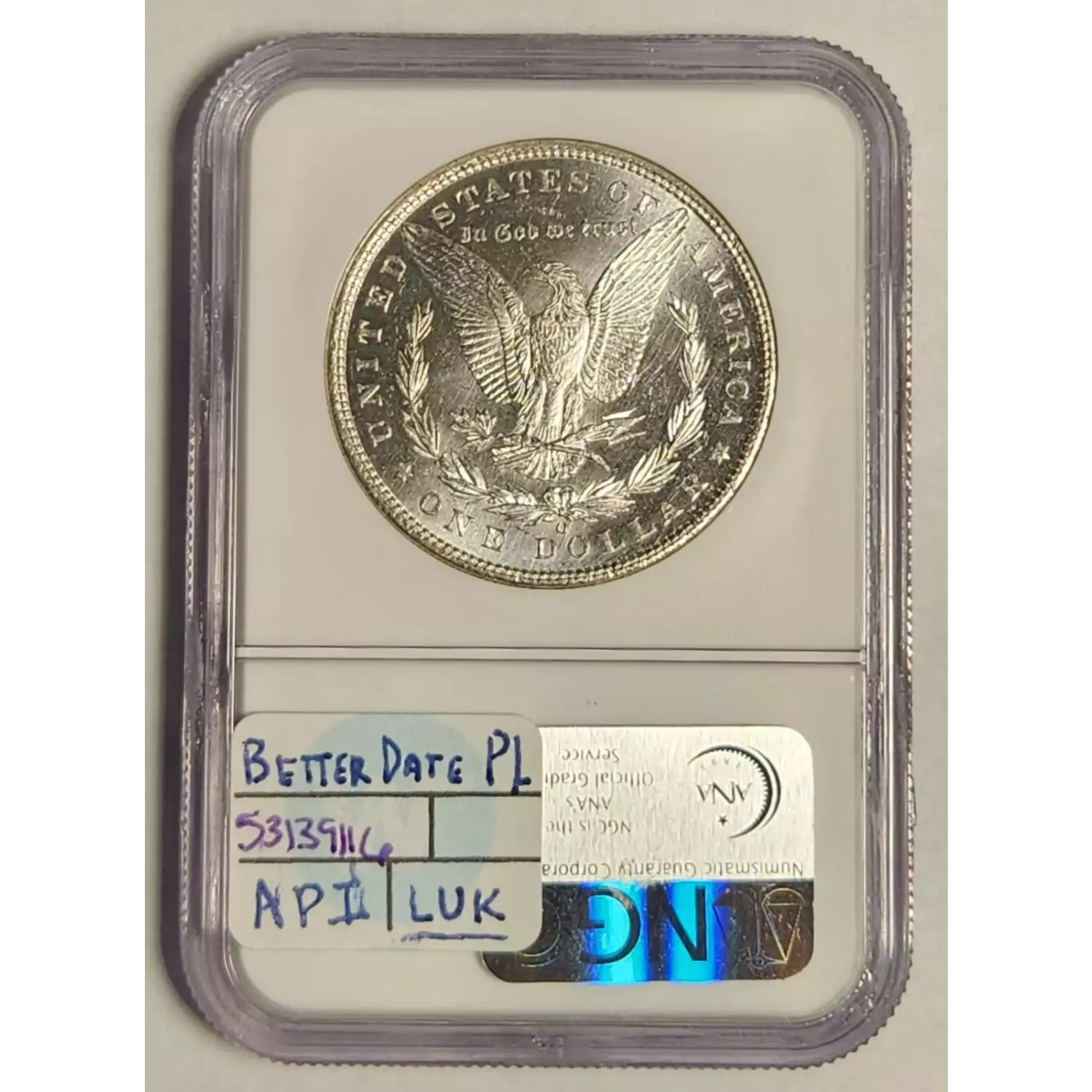 1900-O Morgan Silver Dollar NGC MS-64 PL - BETTER DATE PL - Bob Paul Rare Coins