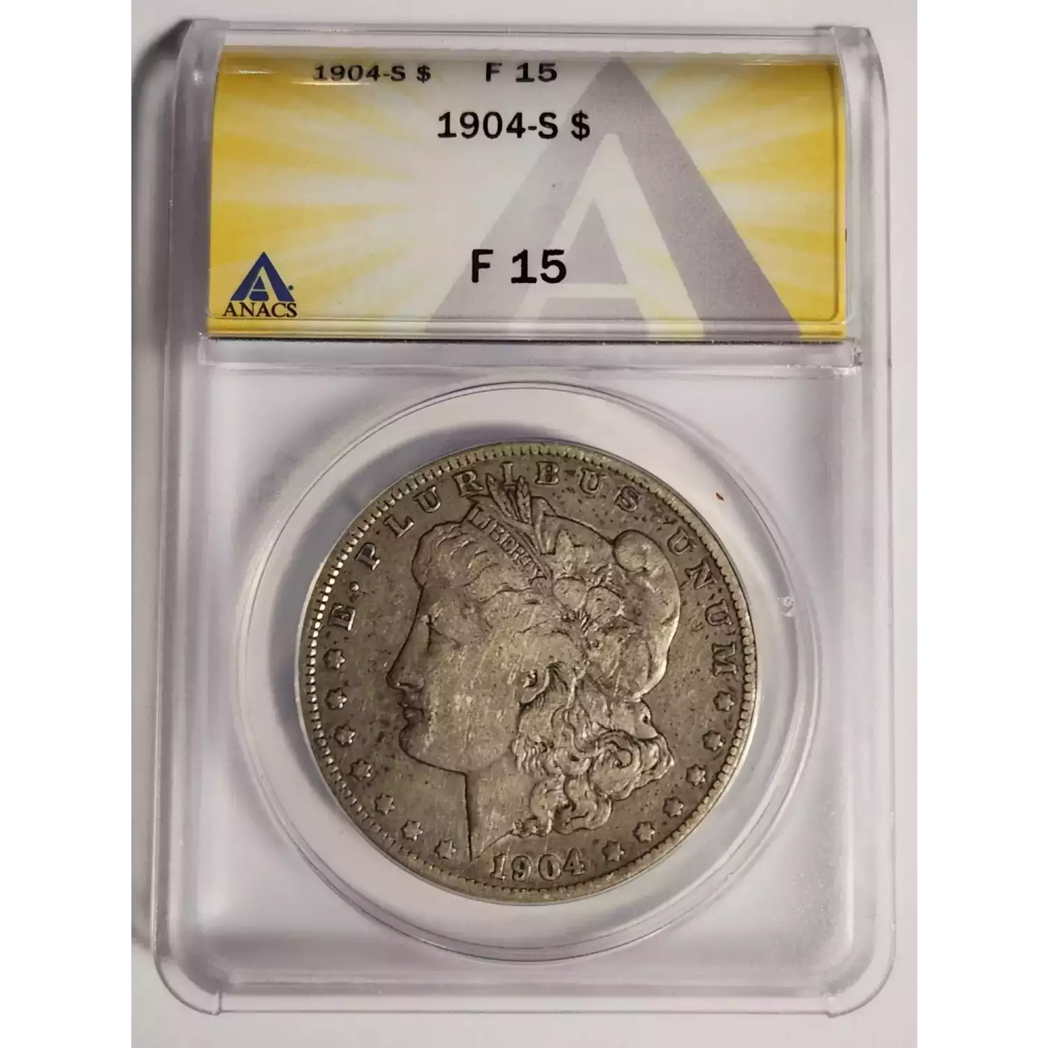 1904-S Morgan Silver Dollar ANACS F-15 - Bob Paul Rare Coins