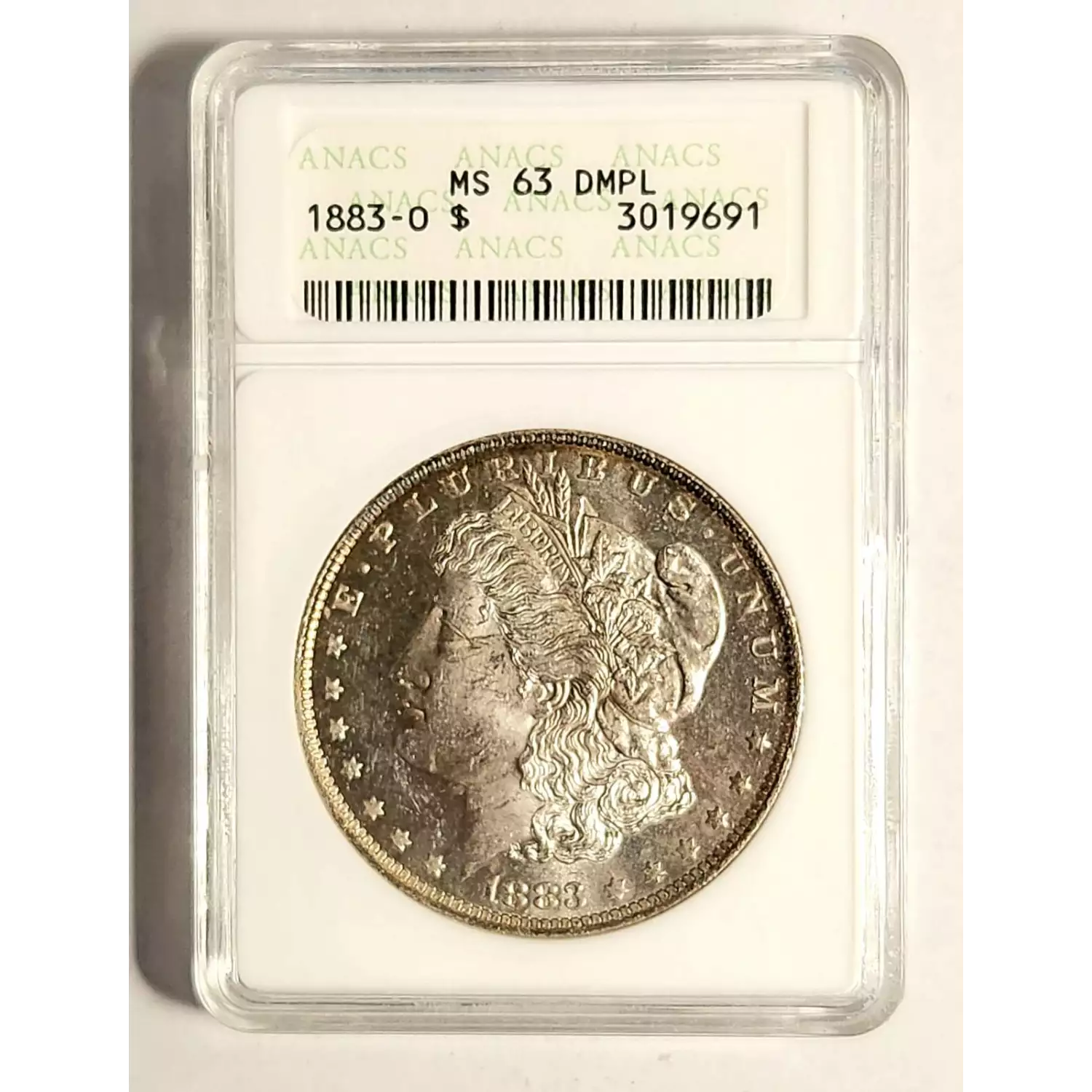 1883-O Morgan Silver Dollar ANACS MS-63 DMPL - OLD HOLDER - Bob Paul Rare Coins
