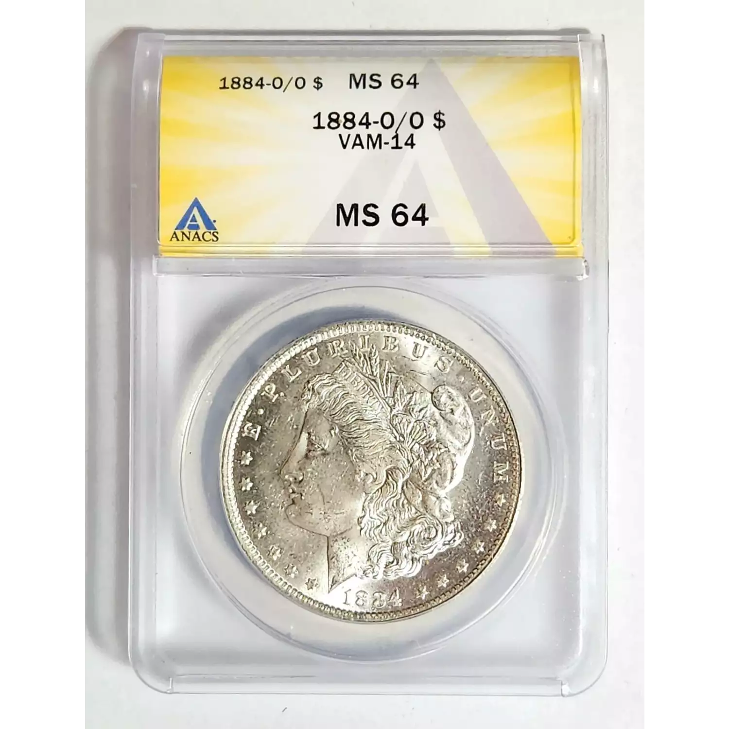1884-O/O Morgan Silver Dollar ANACS MS-64 - Bob Paul Rare Coins
