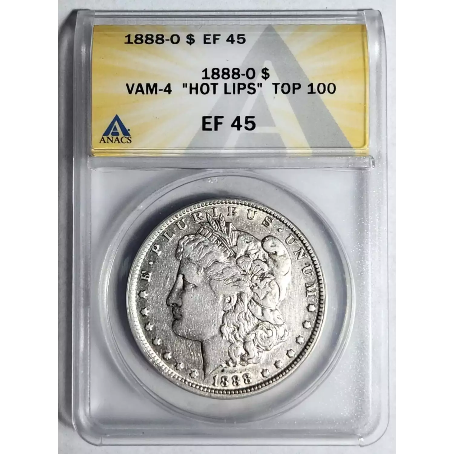 1880-O Morgan Silver Dollar ANACS XF-45 VAM - 4 - HOT LIPS - TOP 100 ...