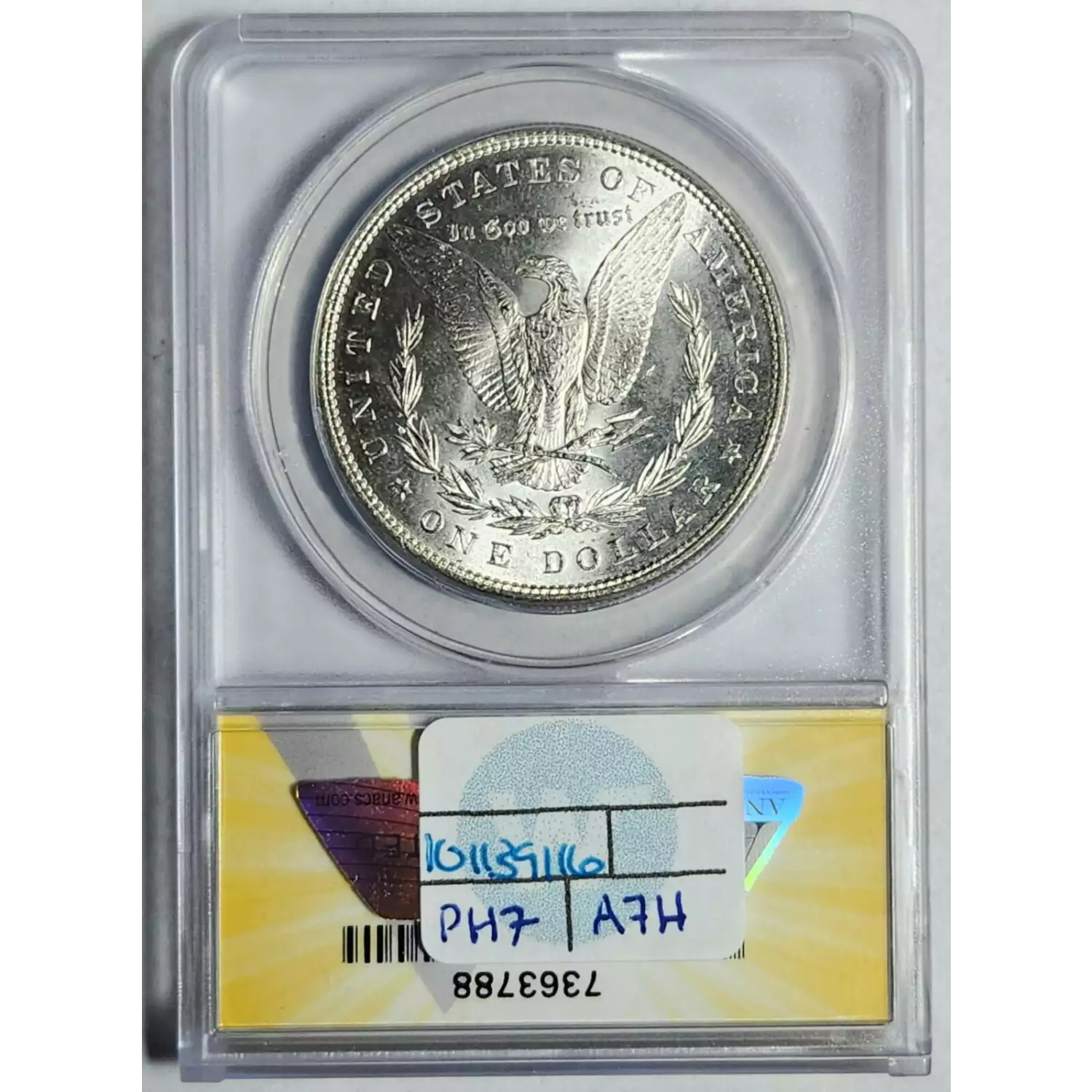 1884 Morgan Silver Dollar ANACS MS-63 VAM - 4 - SM DOT - TOP 100 - Bob Paul Rare Coins