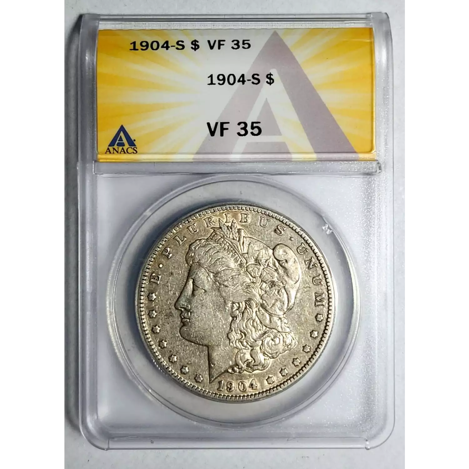 1904-S Morgan Silver Dollar ANACS VF-35 - Bob Paul Rare Coins