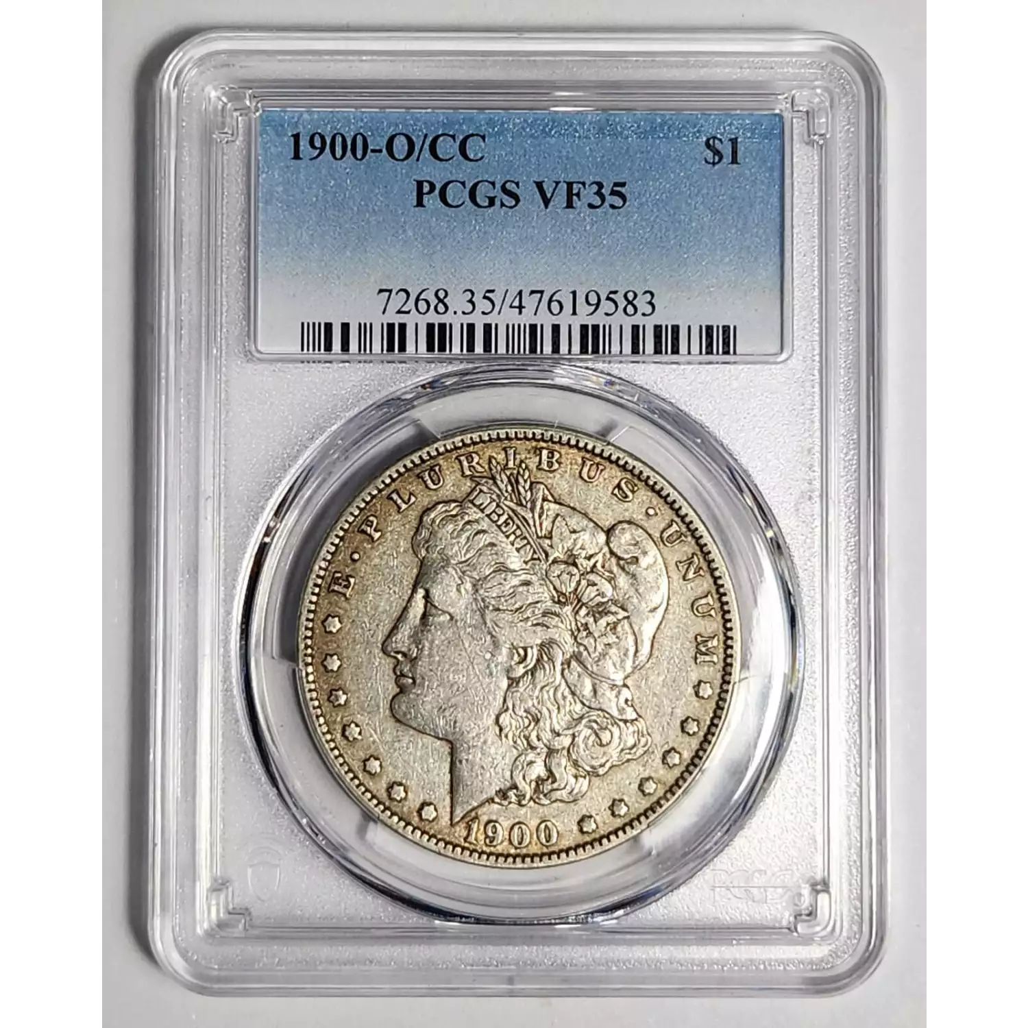 1900-O/CC Morgan Silver Dollar PCGS VF-35 Overmintmark - Bob Paul Rare Coins