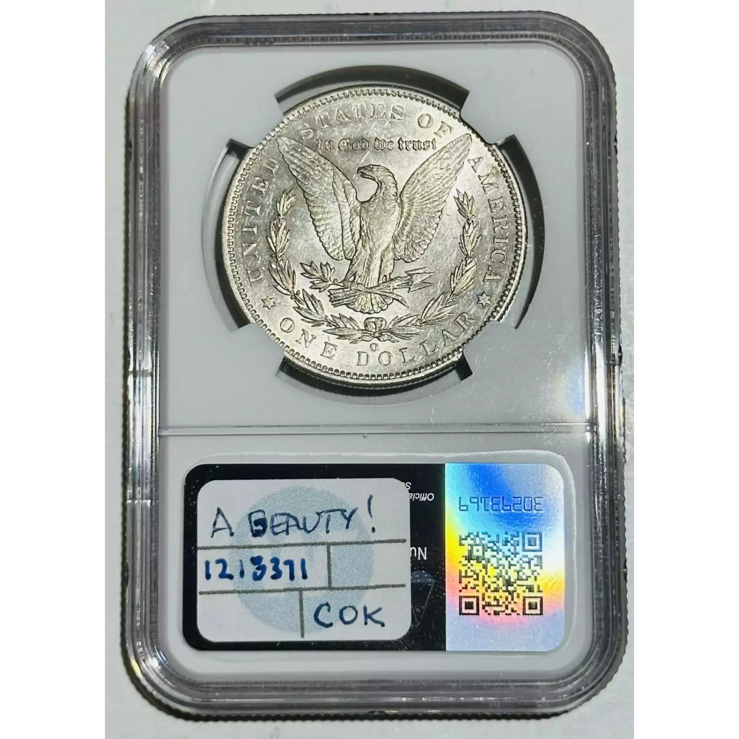 1900-O Morgan Silver Dollar NGC AU-55 O/CC Sight White - Bob Paul Rare Coins