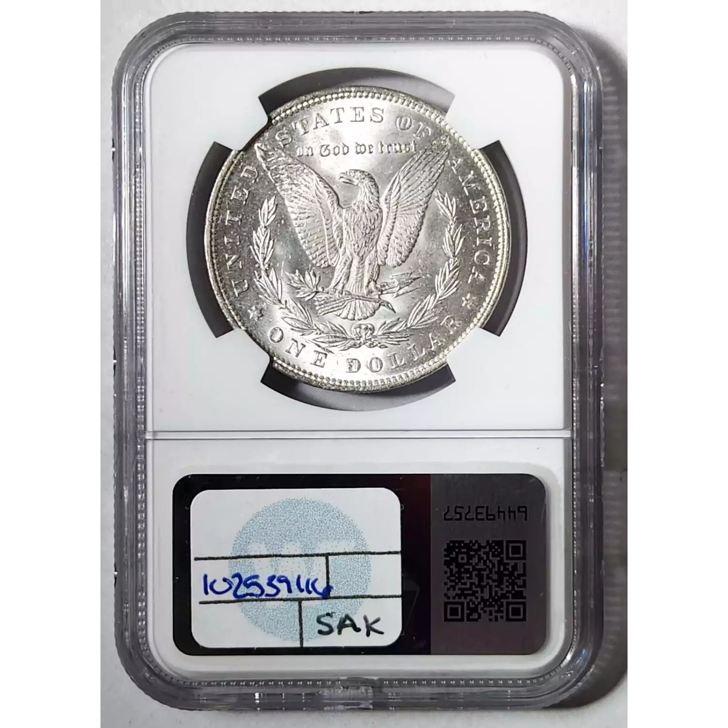 1891 Morgan Silver Dollar NGC MS-64 Sight White - Bob Paul Rare Coins